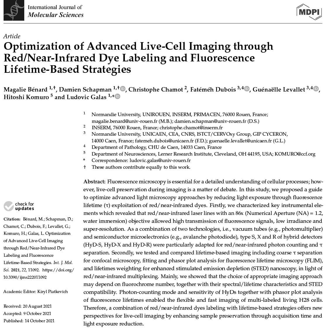 LBL-Dye Mito 715 / LBL-Dye CellTag 717 - Optimization of Advanced Live ...